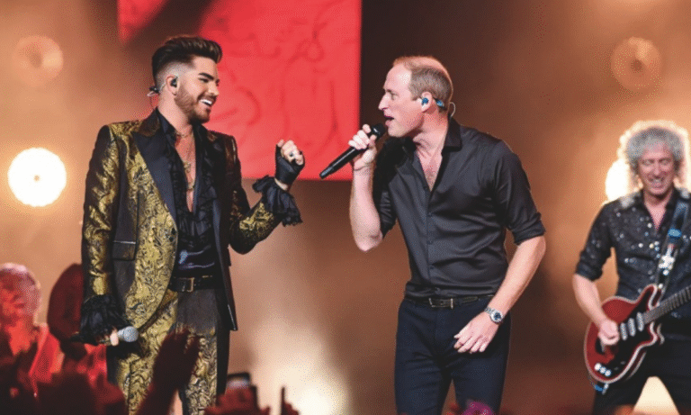 Prince William stuns the O2 Arena by walking onstage and singing live ...